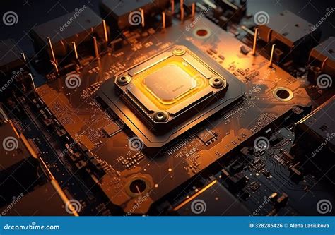Inner And Outer Circuit Board Motherboard Abstract Background Futuristic Wallpaper Cpu Chip