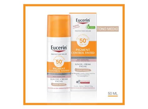 Protector Solar Eucerin Oil Control Tinted Medio 50 Ml Farmacias Chile Spa