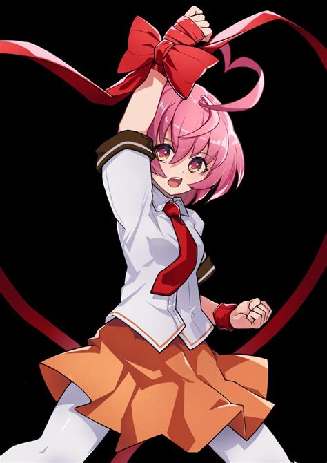 Tierra Misu Aino Heart Arcana Heart 1girl Ahoge Arm Up Breasts