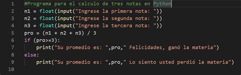 Calcular El Promedio De Notas En Python Alumno Gana O Pierde La Images