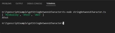 How To Get String Between 2 Characters In Typescript