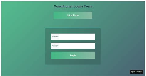 Vuejs Interview Challenge 13 Conditional Login Form Solution Codesandbox