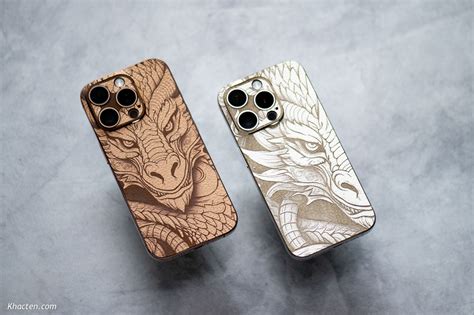 iPhone 16 Pro dán da khắc rồng đẹp tặng anh em luôn