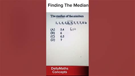 Cxc Csec Paper 1 Statistics Median Dellymathsconcepts Cxcmaths Fast Gcse Youtube
