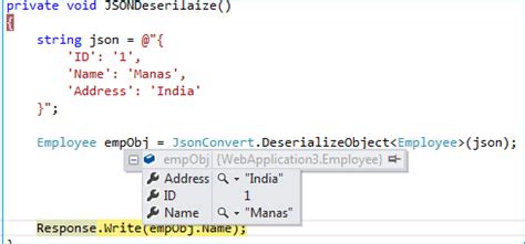 JSON Serialization And Deserialization Using JSON NET Library In C