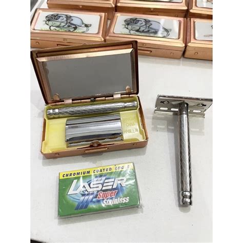 Jual Alat Cukur Cermin Box 3d Free Silet Alat Pencukur Kumis Cukur Bulu Box Lucu Box