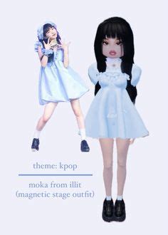 Kpop Dti Dress To Impress Idol Outfit Moka Illit Magnetic Performance