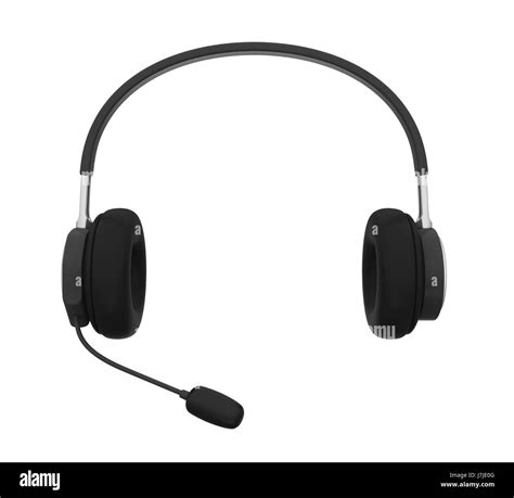 Headset With Microphone Isolated Stock Photo Alamy