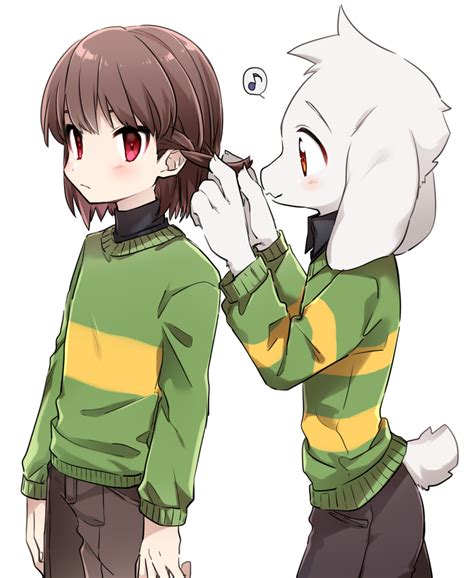 Chara And Asriel Dreemurr Undertale Drawn By Leftporygon Danbooru