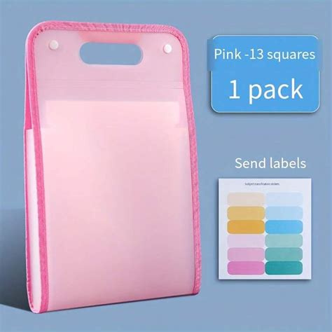 A4 Size Accordion Expanding File Folder Multi Layer Vertical Subject Filing Organizer Bag For