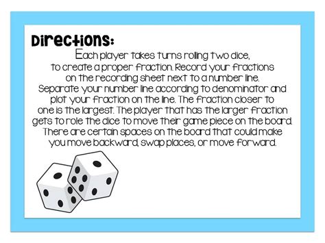 Comparing Fractions Board Game By Miss Liko Tpt