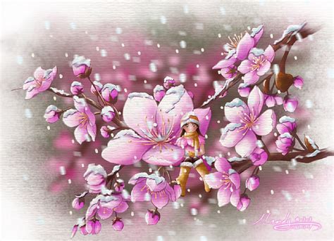 《花仙子系列》原创插画mandyjun 站酷zcool