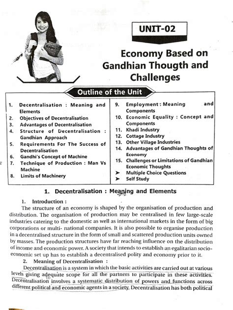 Eco Sem1 Unit2 Pdf Decentralization Economies