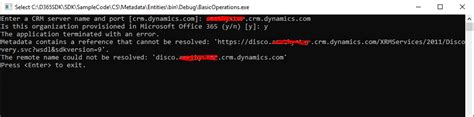 The Remote Name Could Not Be Resolved In Dynamics 365 Sample Stack Overflow