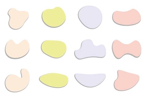 Premium Vector Pastel Abstract Fluid Blob Form Liquid Shape Vector Design