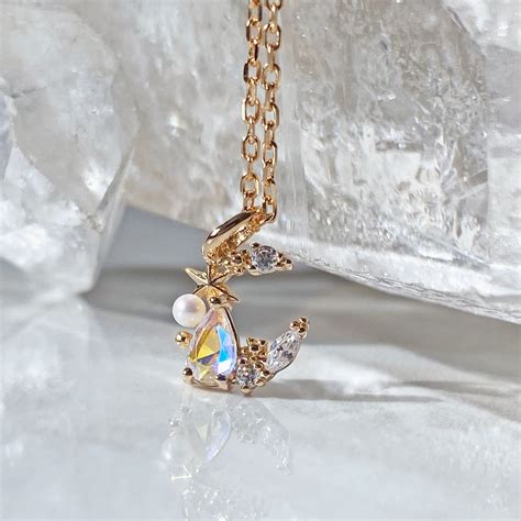 Dainty Moon Necklace Tiny Crescent Moon Necklace Tiny Moon Necklace