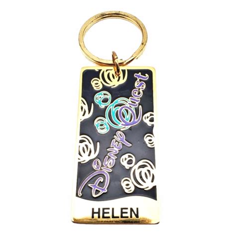 Disney Vintage Disney Quest Keychain Rare And Nostalgic Collectible