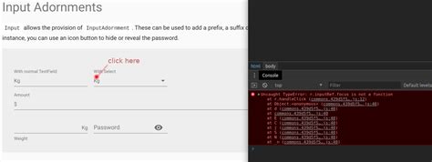 TextField Uncaught TypeError R InputRef Focus Is Not A Function When Clicking On