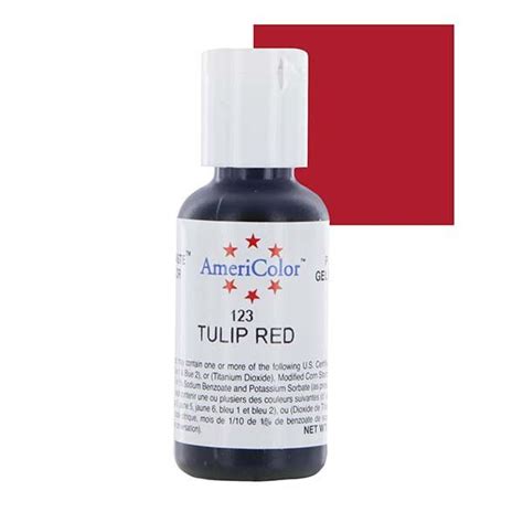 Tulip Red Soft Gel Paste 3 4 Ounce By Americolor Gel Food Colors Gel Colorful Cakes Food