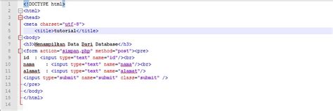 Menampilkan Data Di Database Dengan Php