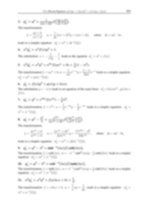 Solution Handbook Of Ordinary Differential Equations Exact Solutions