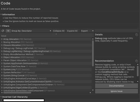 Unity Project Analysis With The Project Auditor Dev Community