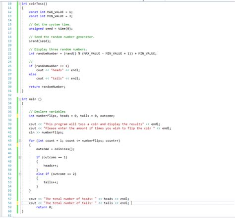 Problem Write A Function Named Cointoss That Simulates The Tossing Of