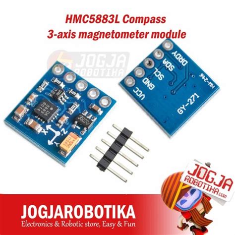 Jual HMC5883L Sensor Kompas 3 Axis Magnetometer Kab Sleman Jogjarobotika Tokopedia