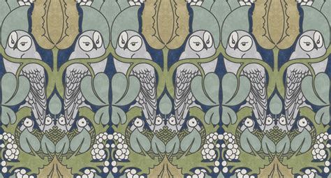 Cfa Voysey The Owl Wallpaper