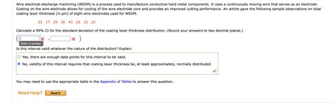 [solved] Coating Layer Thickness In M Of Eight Wire Ele