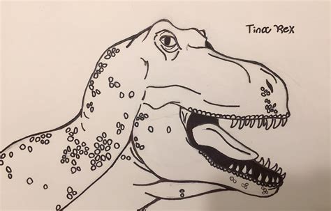 Inktober Day 2 Tina Rex By Michaelkscotts On Deviantart