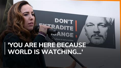 Video Wife Of Julian Assange Delivered This Message To His Supporters