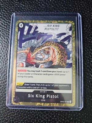 One Piece Pillars Of Strength Six King Pistol R Op03 097 Pack Fresh