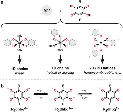 A Binding Modes For H2r2dhbq Ligands And The Resulting Metal Organic
