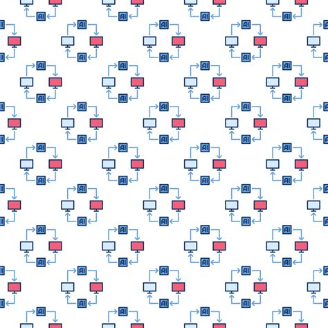 Ai Computers Connected With Arrows Vector Artificial Intelligence