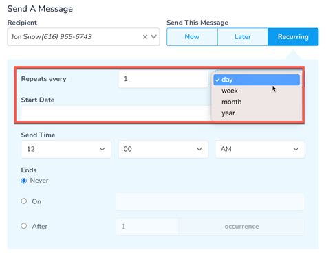 Recurring Texts Send Repeat Text Messages Textspot