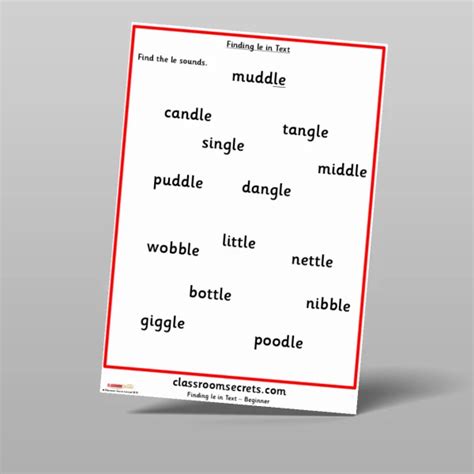 KS1 Finding Le In Text Activity Resource | Classroom Secrets