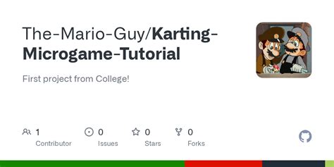 Github The Mario Guykarting Microgame Tutorial First Project From College