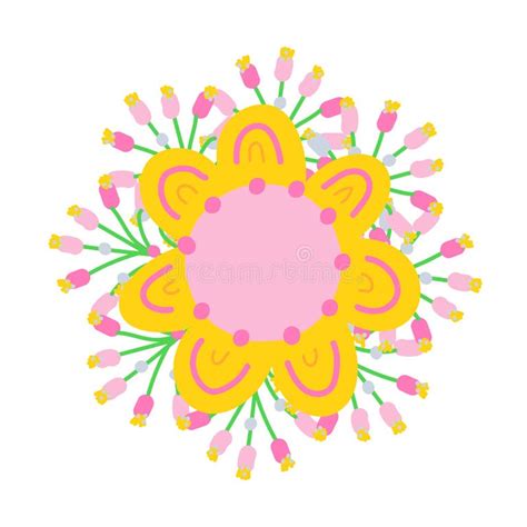 Abstract Floral Design Element Vector Illustration Stock Vector