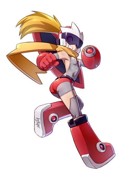 roll and proto man (mega man and 2 more) drawn by bingshan | Danbooru