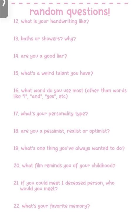 Get To Know Someone With These Random Questions