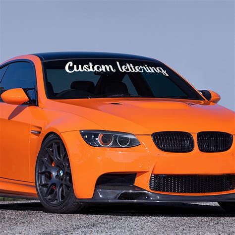 Custom Windshield Decal For Vehicles Personalized Vinyl Lettering For
