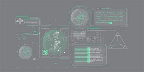 Exploration Interface By Sci Fi Infographics Stock Vector Illustration Of Intelligence