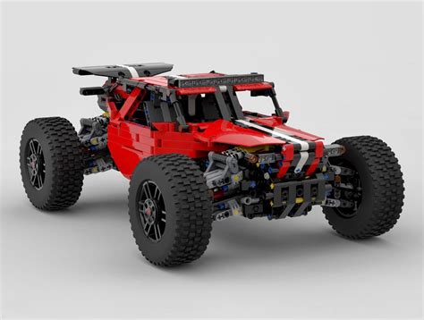 Lego Moc 4wd Rc Race Buggy Buwizz Mod By Didumos Rebrickable Build With Lego