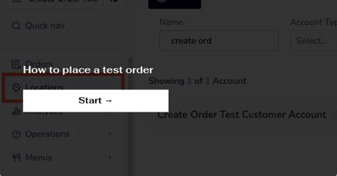 How To Place A Test Order