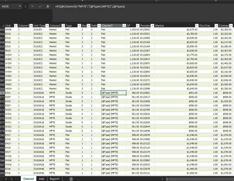 Cell In An If Formula Is Showing Columnname Instead Of The Text R