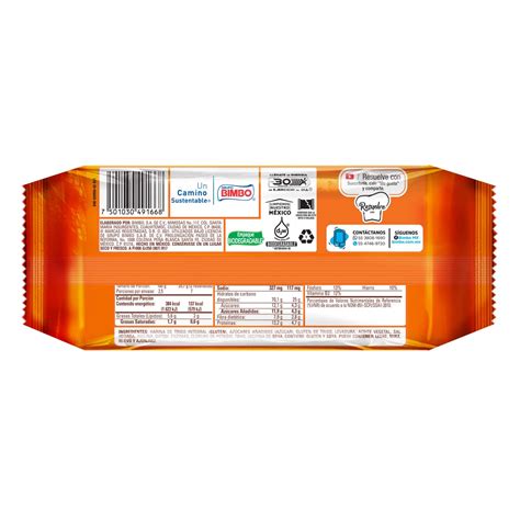 Pan Tostado Bimbo Integral 250g Chedraui
