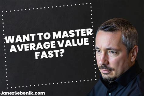 How To Calculate Average Value