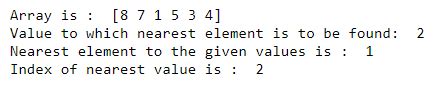 Encuentre el valor más cercano y el índice de NumPy Array Barcelona Geeks