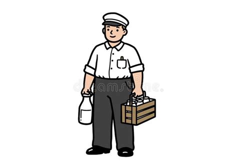 Milkman Clipart Stock Image Illustration Of Cartoon 361368869